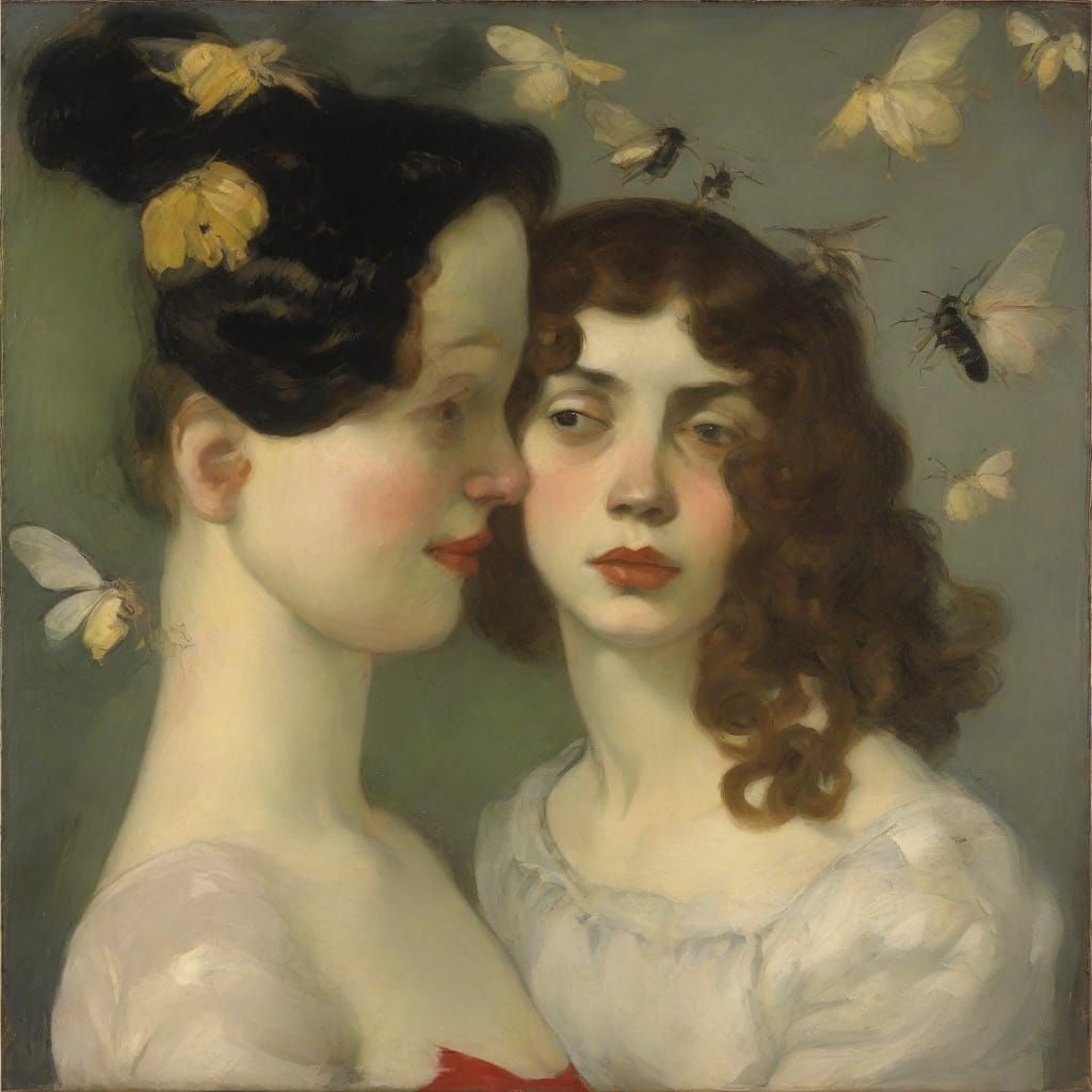 Vampire Bees in Baroque Style - AI Art