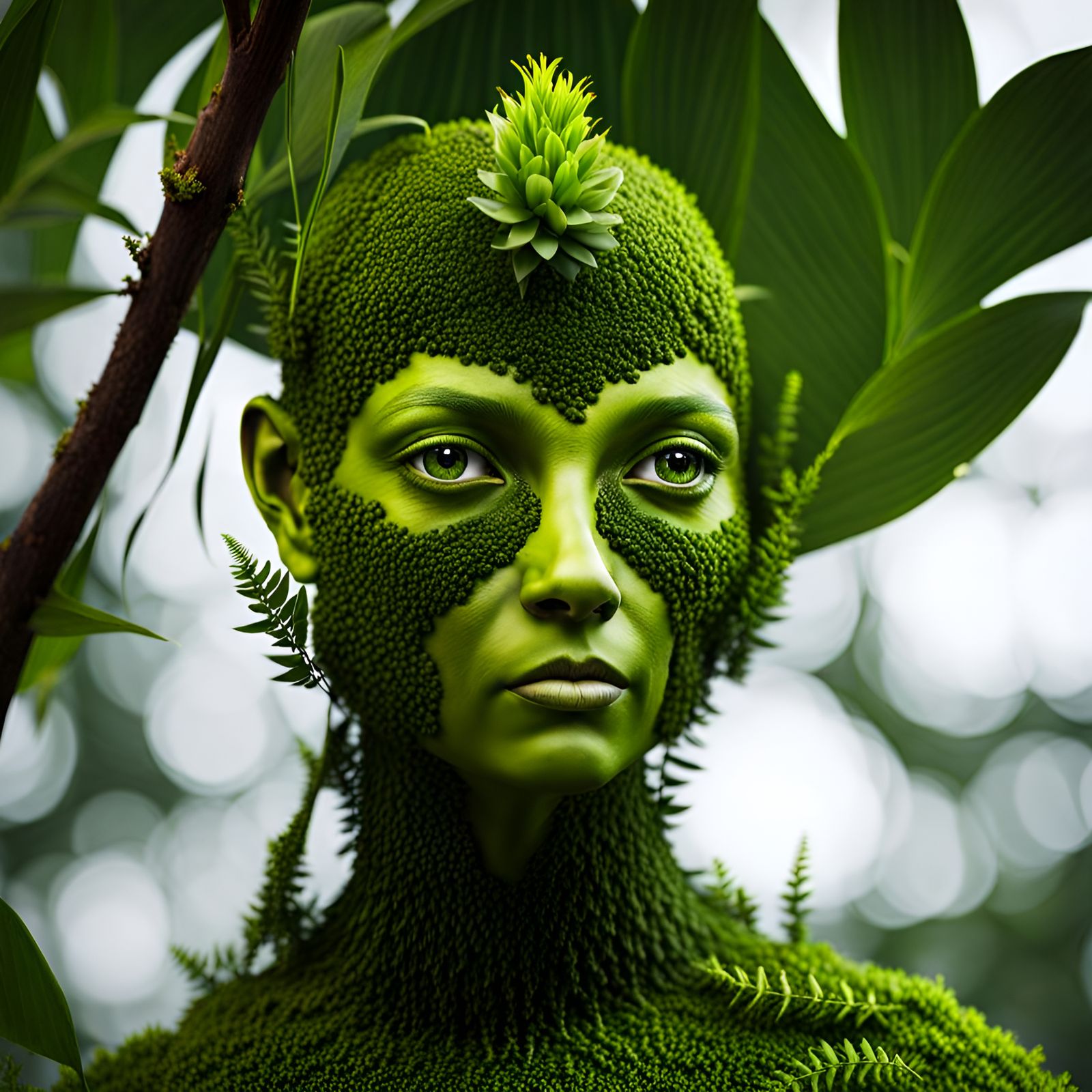 Vegetation humanoid - AI Generated Artwork - NightCafe Creator