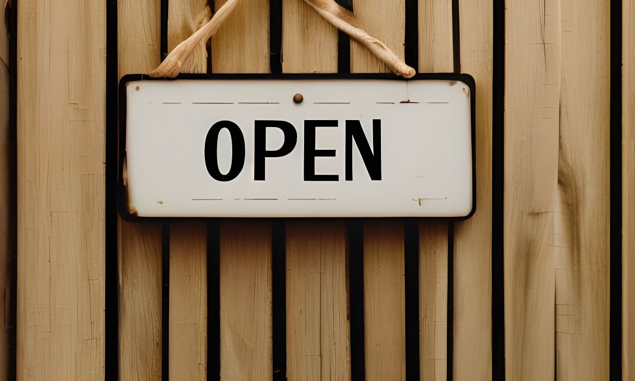 Open sign - AI Generated Artwork - NightCafe Creator