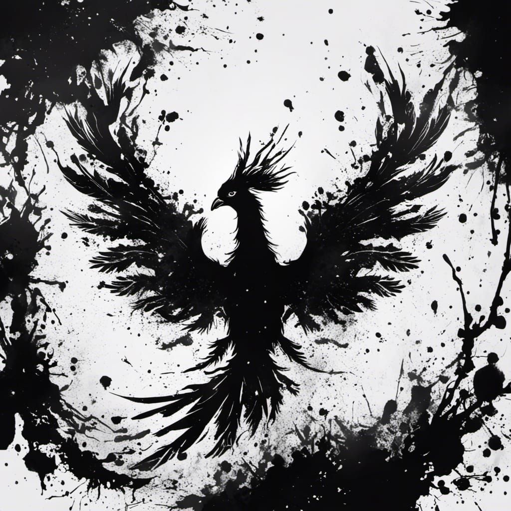 Shadow Phoenix 3 - AI Generated Artwork - NightCafe Creator