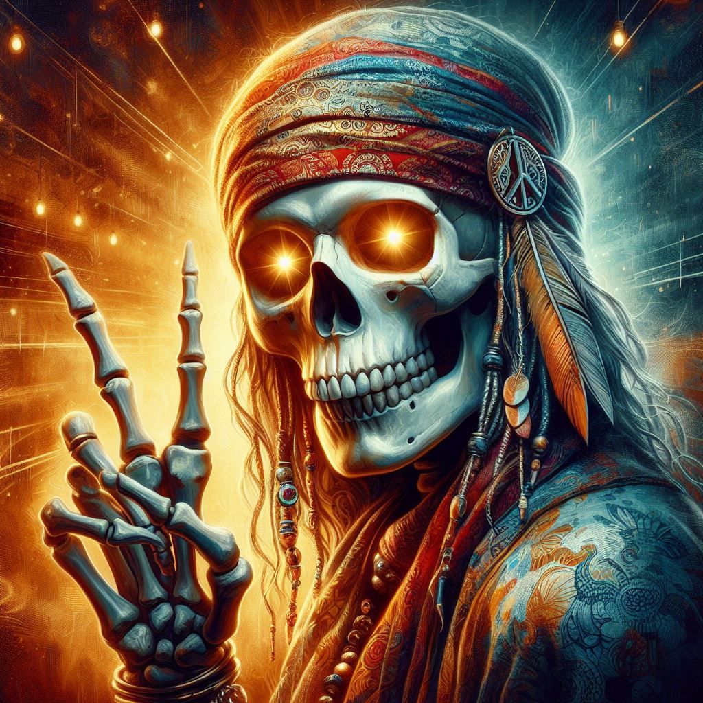 The Bohemian Skeleton - AI Generated Artwork - NightCafe Creator