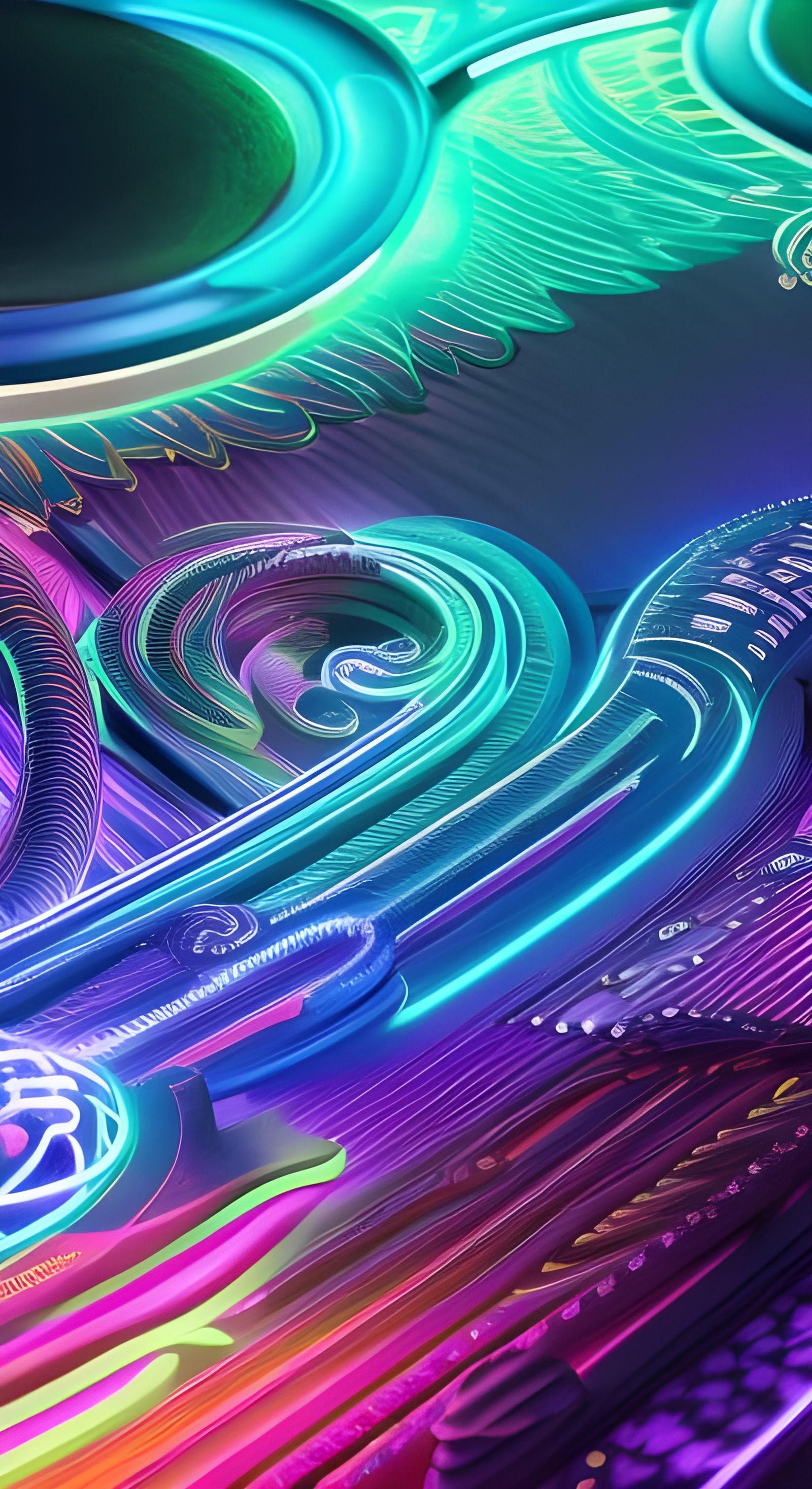 Neon Pattern - AI Generated Artwork - NightCafe Creator