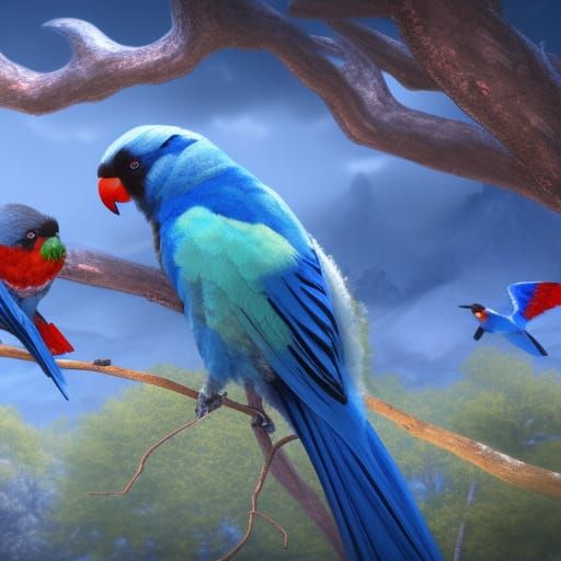 Parakeet - AI Generated Artwork - NightCafe Creator