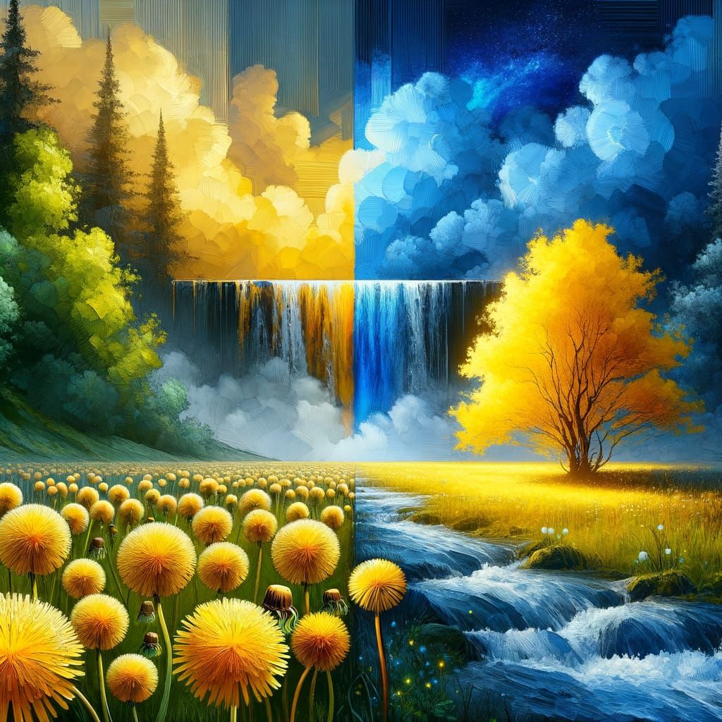 Golden Azure Waterfall - Golden Azure Waterfall