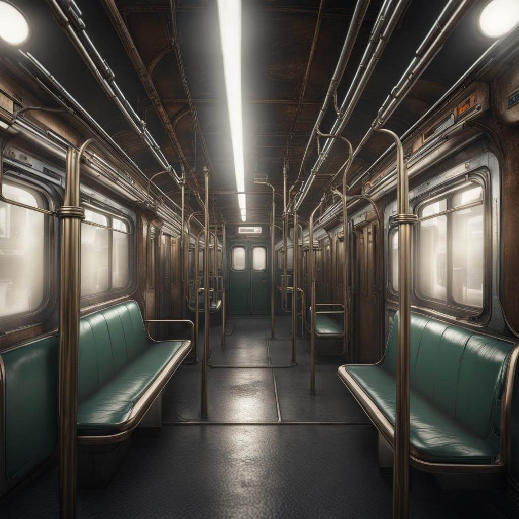 Liminal space dieselpunk subway car - AI Generated Artwork - NightCafe ...