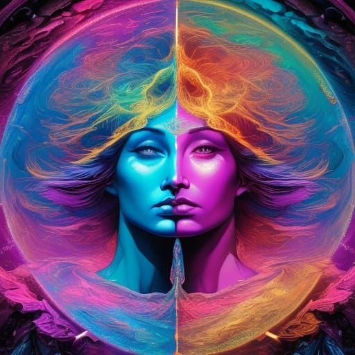 You and I are sentient beings of the non-dual space