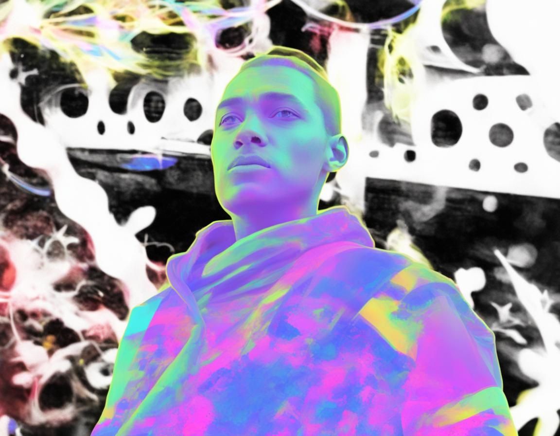 Make faces more featured, create a glitched soft halo effect, invert ...