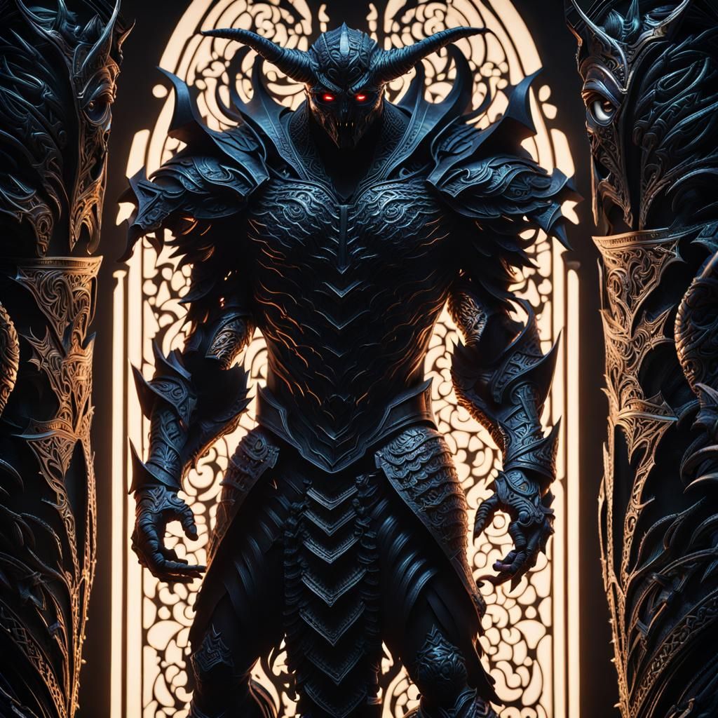 Demon Knight - AI Generated Artwork - NightCafe Creator