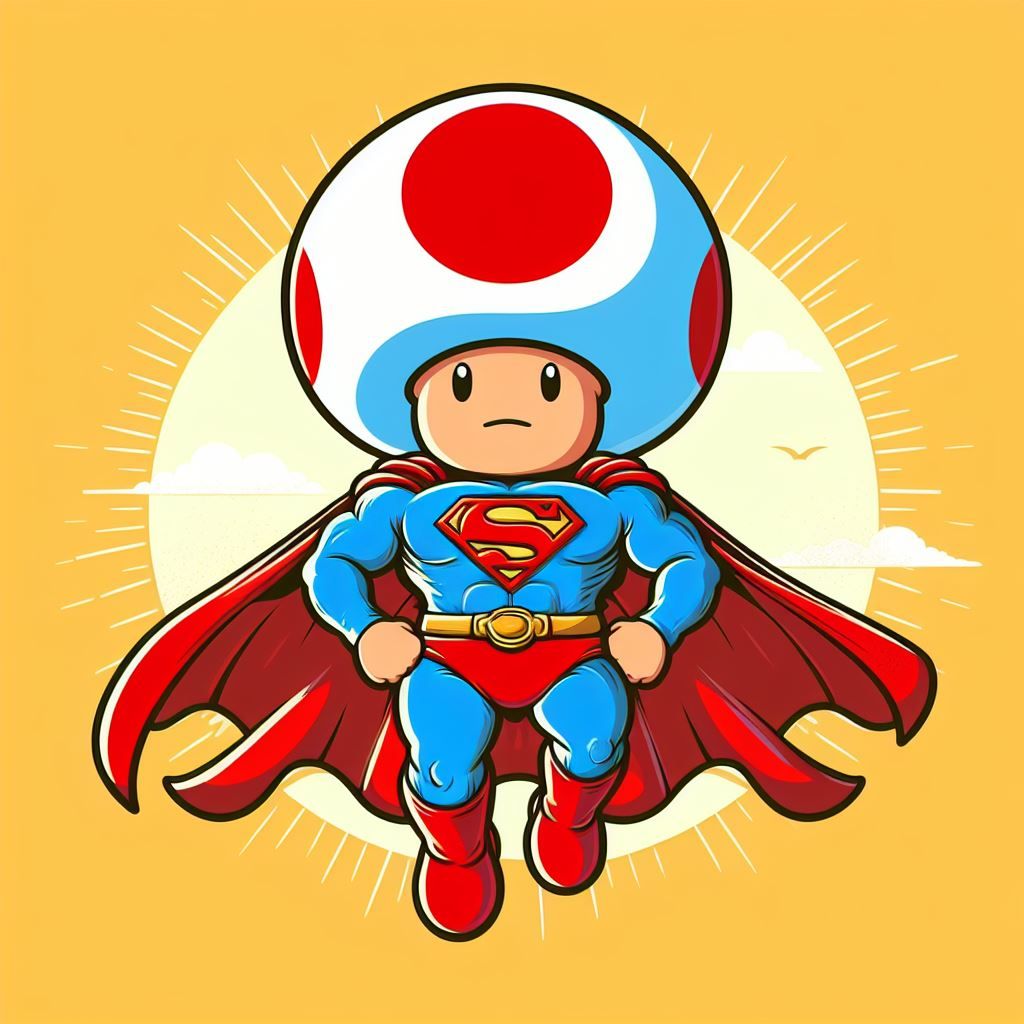 Super Toad - AI Generated Artwork - NightCafe Creator