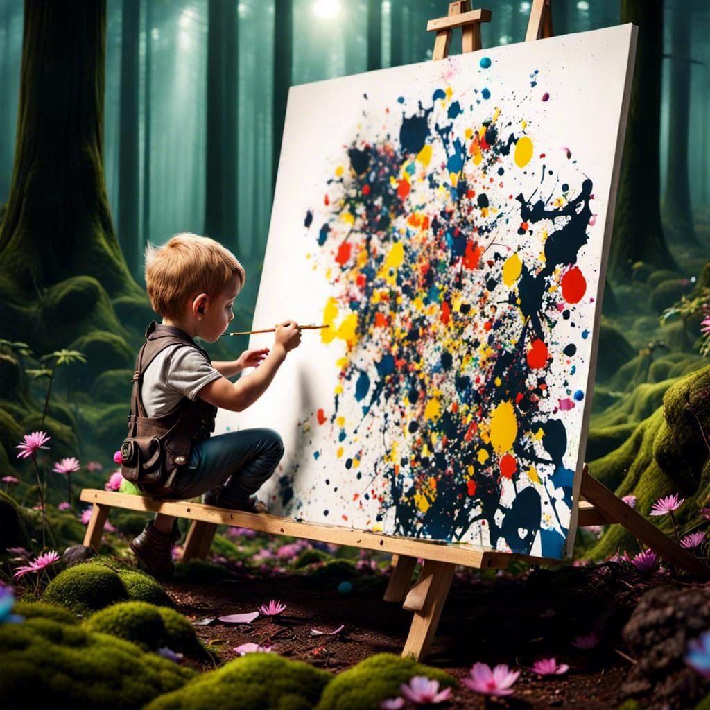 Ink Splatter Art - AI Generated Artwork - NightCafe Creator