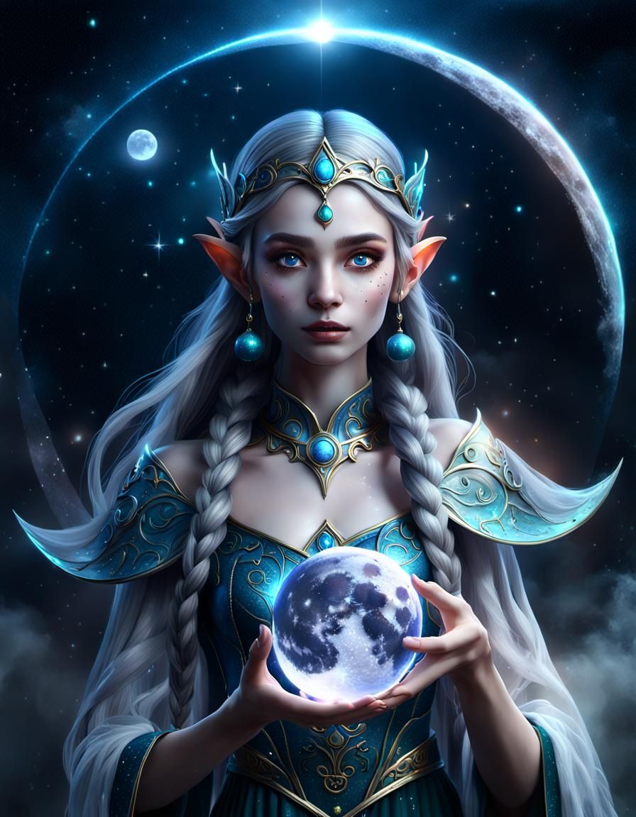 Moon elf - AI Generated Artwork - NightCafe Creator