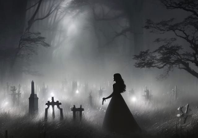 Ghostly Bride - tryout for Ghost Challenge - AI Generated Artwork ...