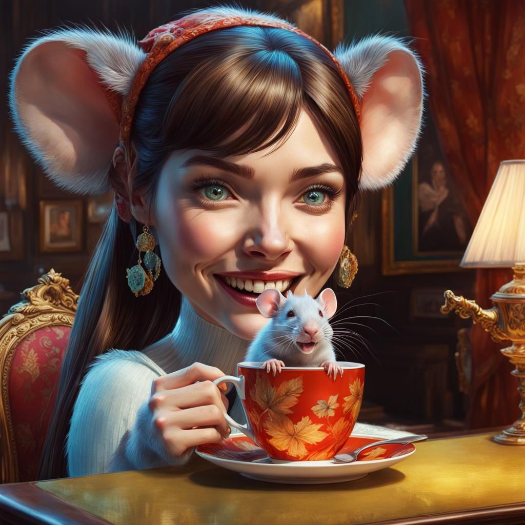 Portrait rat Laughing Faces. - AI Generated Artwork - NightCafe Creator