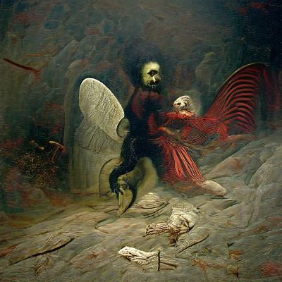 Angel Kills Devil - AI Generated Artwork - NightCafe Creator