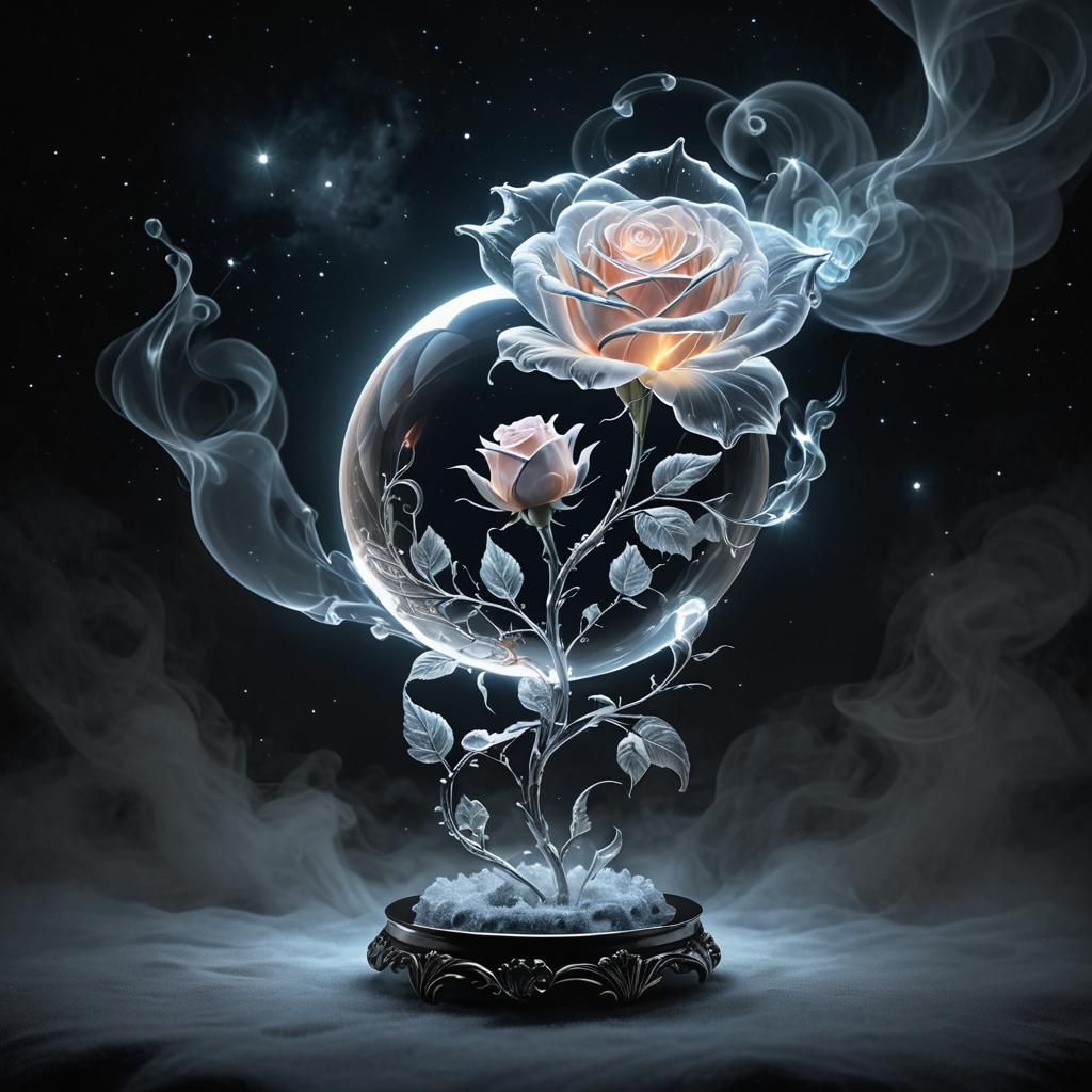 Magical Rose - AI Generated Artwork - NightCafe Creator