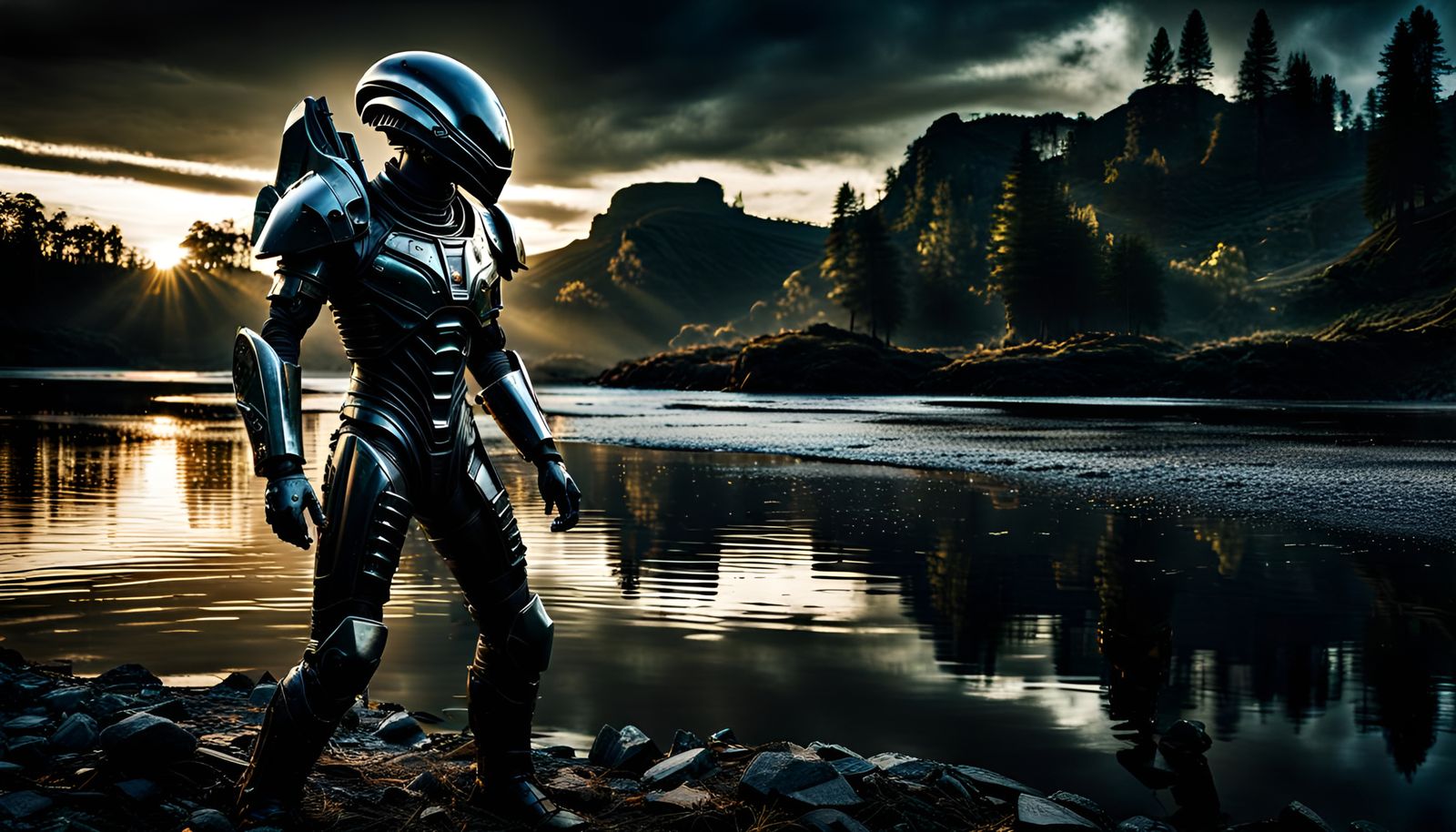 Alien High Warrior - AI Generated Artwork - NightCafe Creator