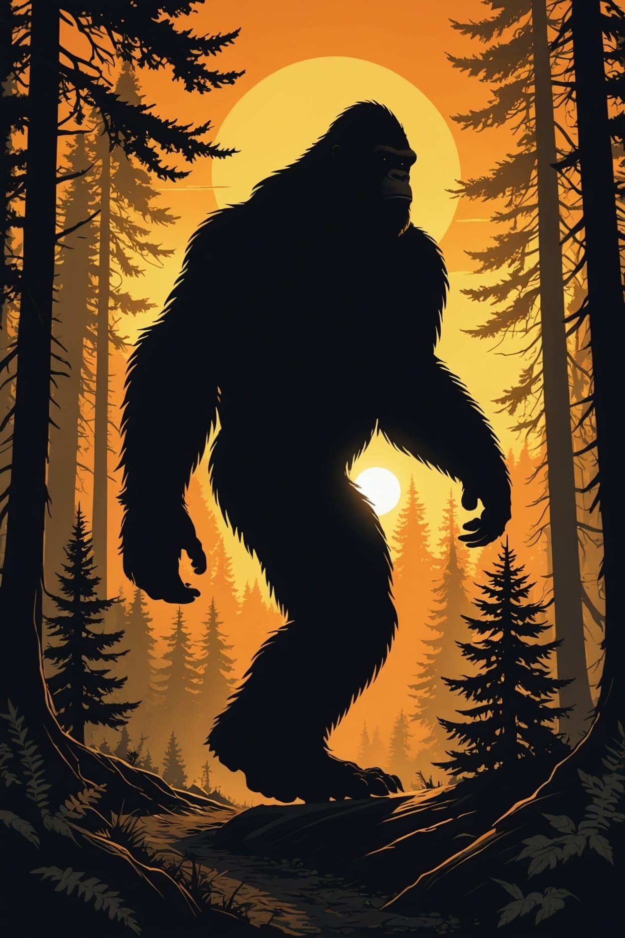 Bigfoot - AI Generated Artwork - NightCafe Creator