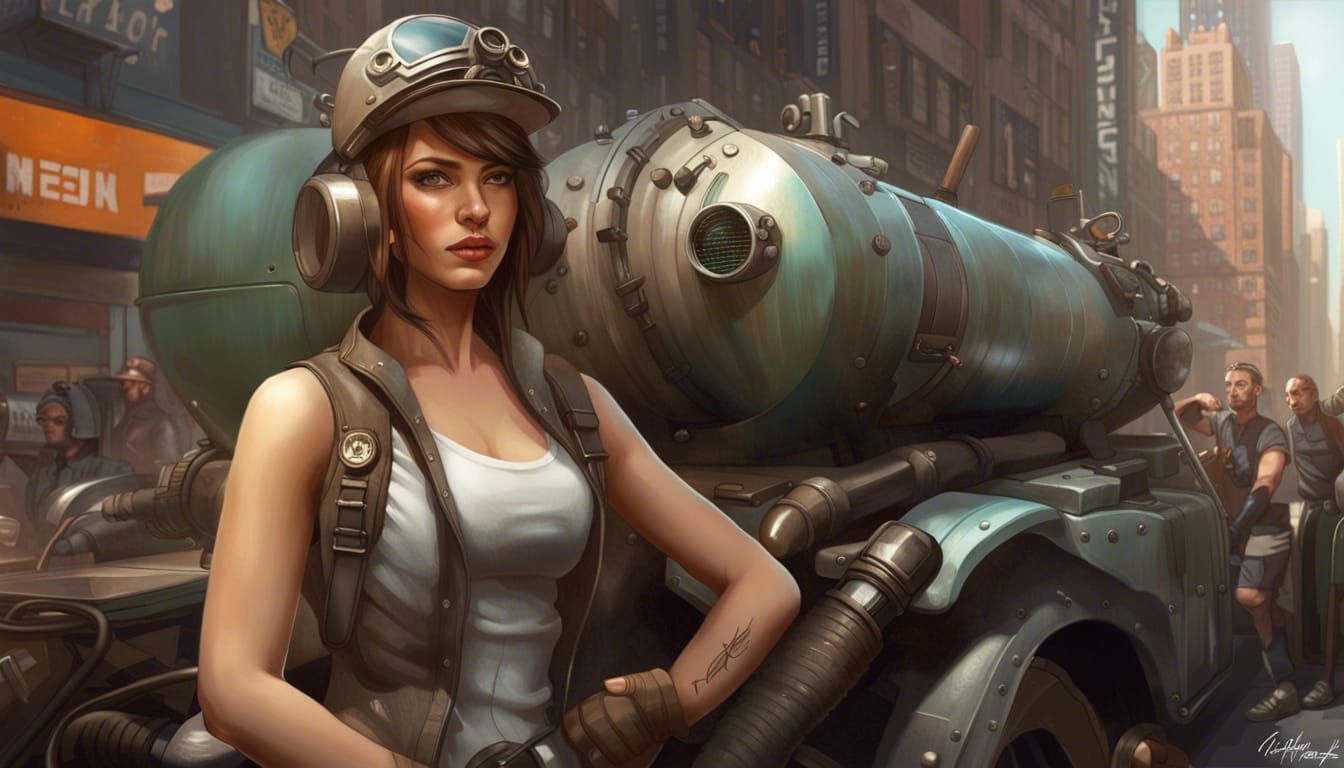 Dieselpunk: New York City - AI Generated Artwork - NightCafe Creator