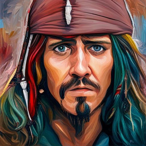 Captain Jack Sparrow hiding in plain sight - AI Generated Artwork ...