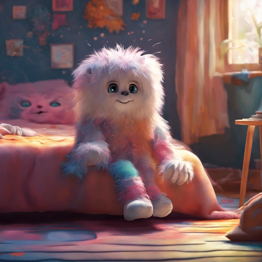 imaginary fluffy friend from my childhood - AI Generated Artwork ...