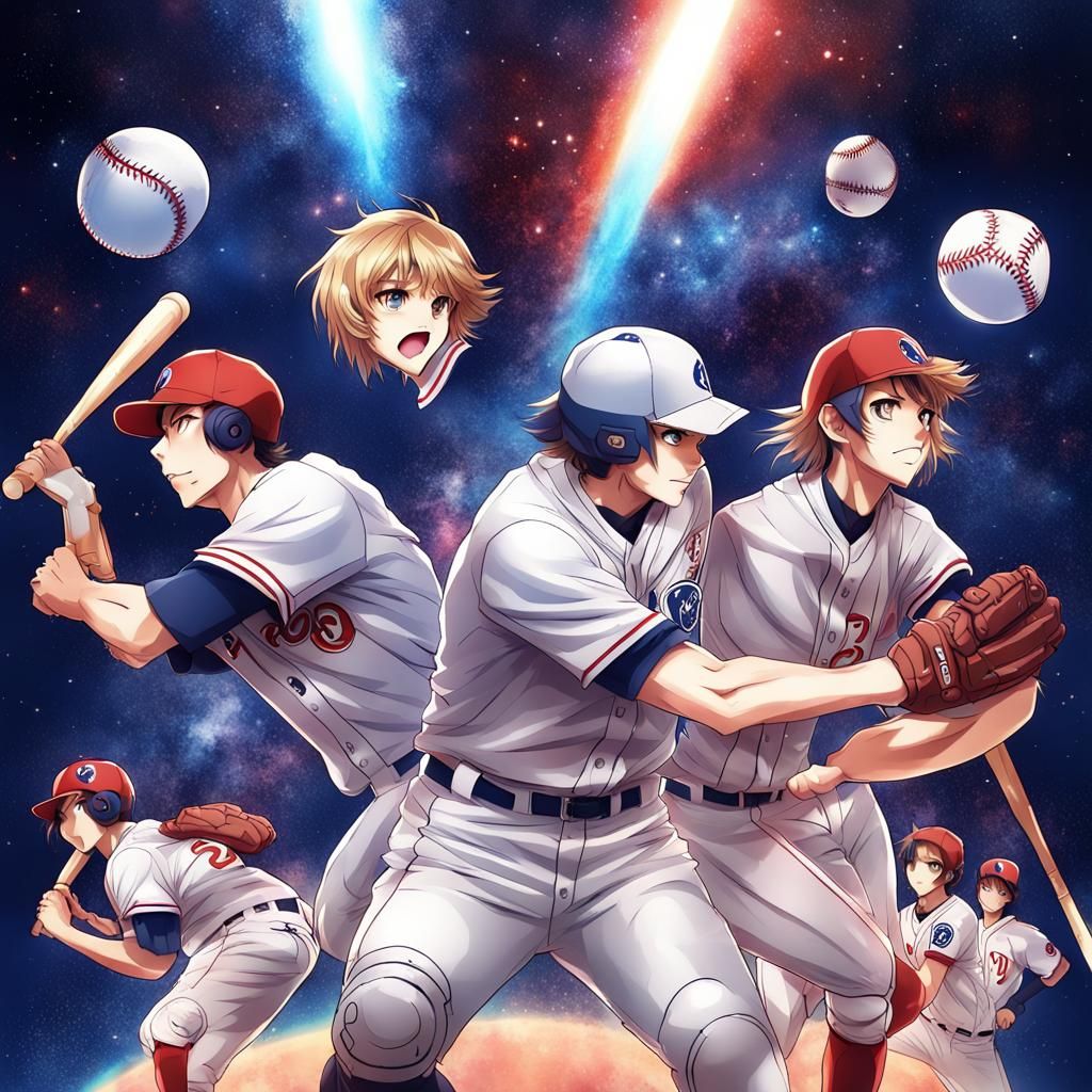 Galaxies. Baseball game. in space. Really epic. Savage. - AI Generated ...