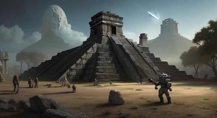 Ancient Aztec temple - AI Generated Artwork - NightCafe Creator