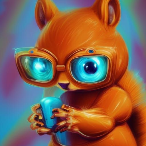 robot squirrel super cute - AI Generated Artwork - NightCafe Creator