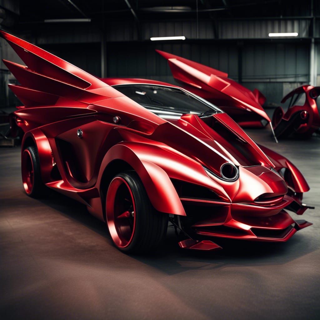 MODERN RED WING CAR (RWC) - AI Generated Artwork - NightCafe Creator