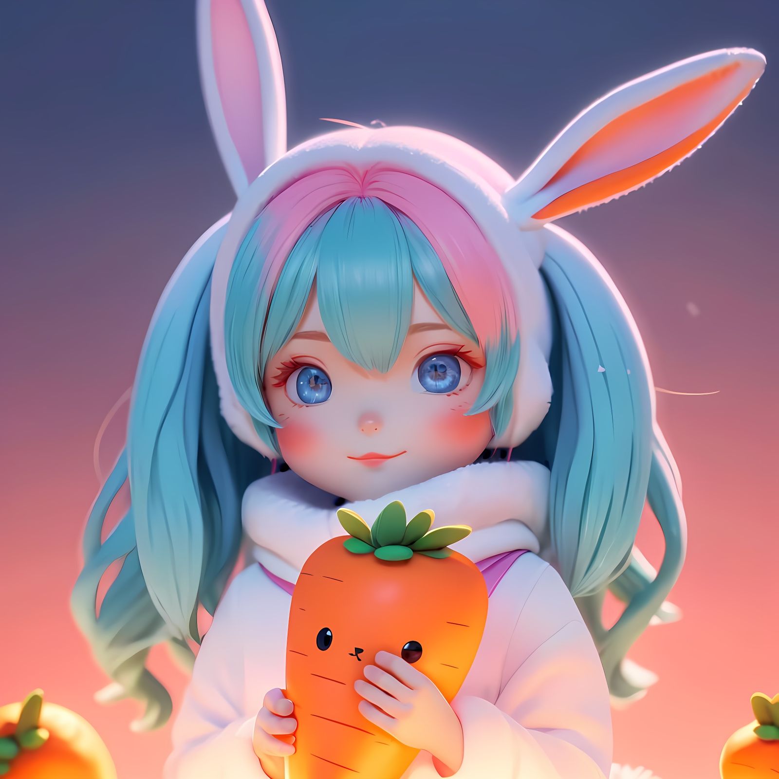 甘い齧歯動物 (Sweet Rodent) - Kawaii Anime Woman in Bunny Costume ...