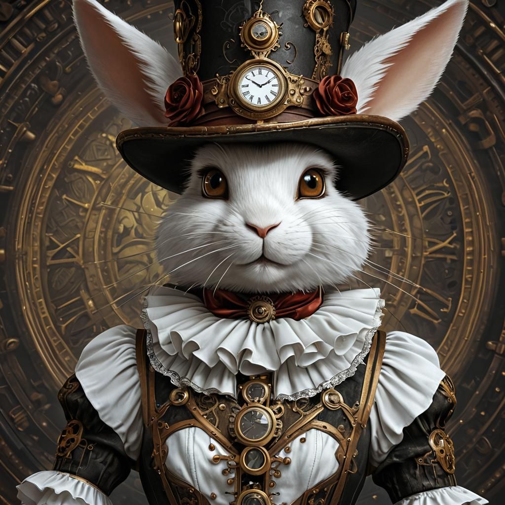 Steampunk Rabbit (Juggernaut XI Lightning) - AI Generated Artwork ...