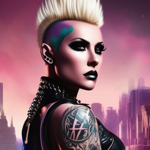 Rebel girl - AI Generated Artwork - NightCafe Creator