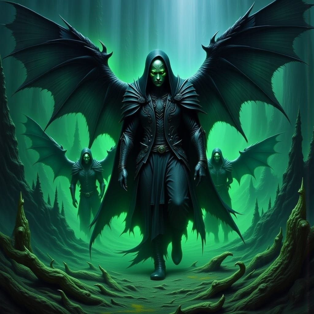 A pack of Shadow-stalkers - Mysterious Shadow Creatures Prow...