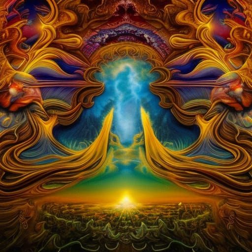 Trippy looking perception of god by Luke brown. Epic cinematic ...