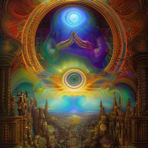 Trippy looking perception of god by Luke brown. Epic cinematic ...