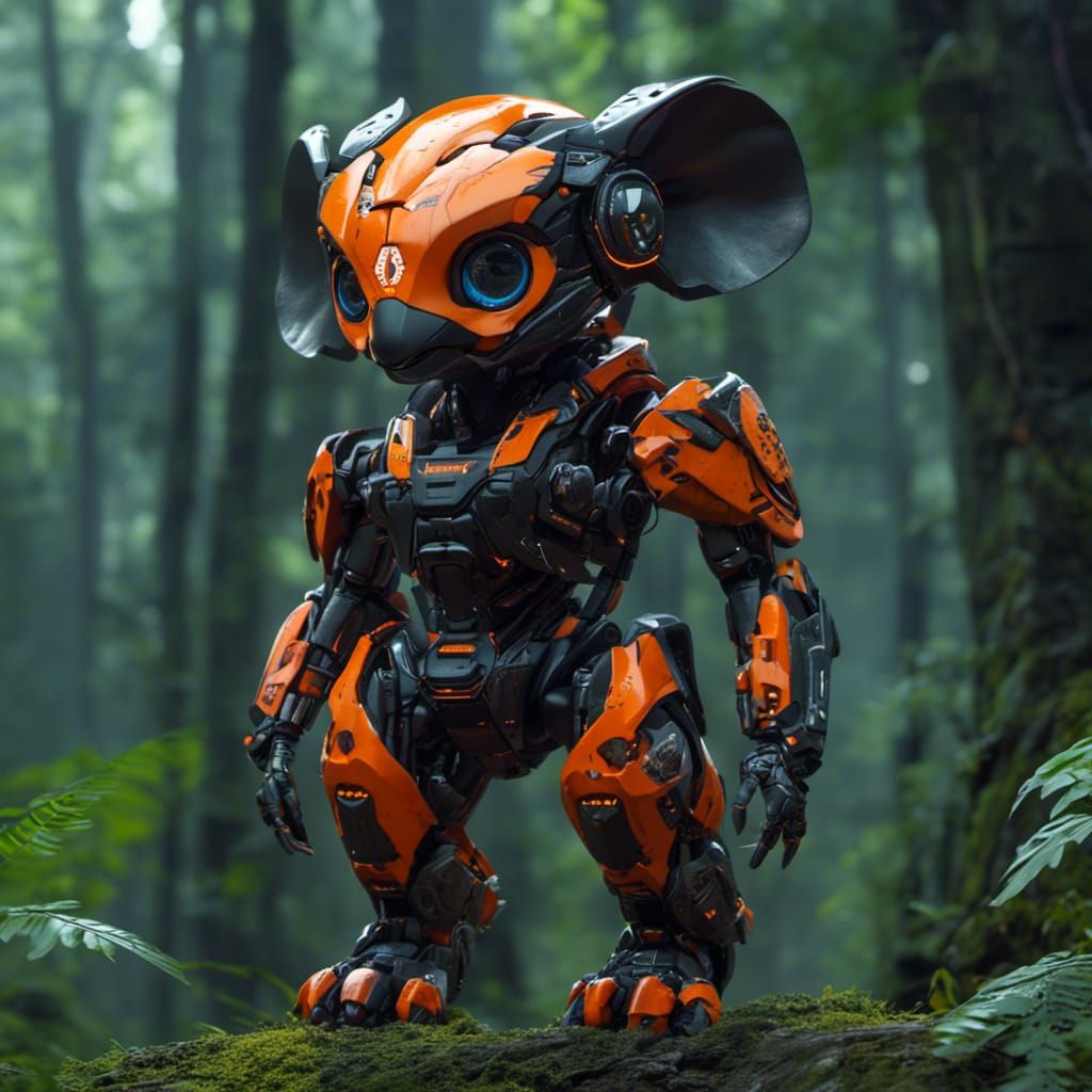 Mecha Monkey - AI Generated Artwork - NightCafe Creator