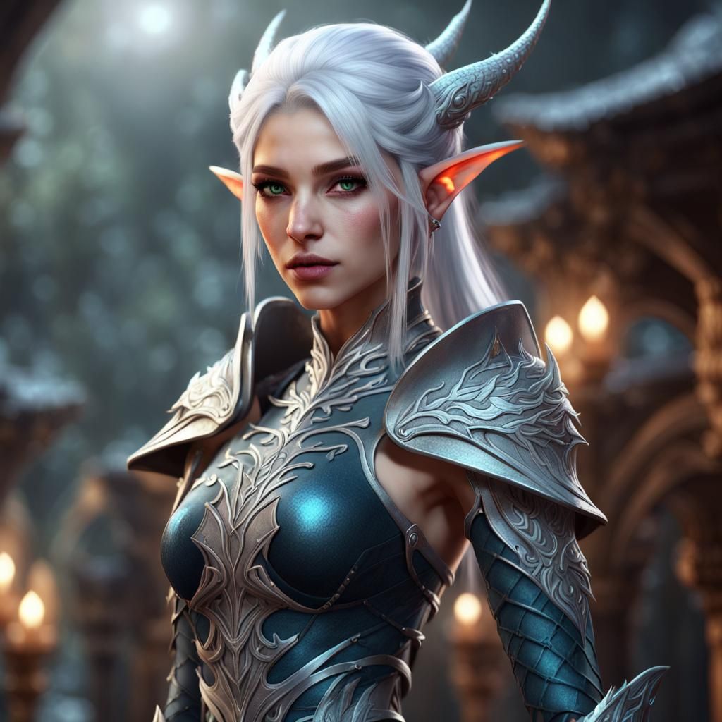 Dragon elf girl - Dragon elf girl
