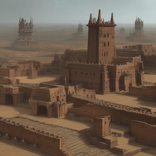 The high walls of Bamako - AI Generated Artwork - NightCafe Creator