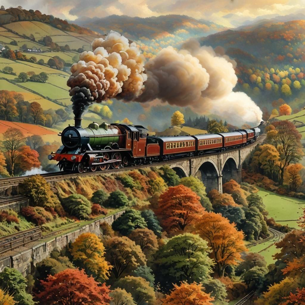 "The Flying Scotsman" Legendary Steam train🫧 - AI Generated Artwork ...