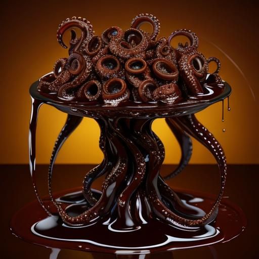 Chocolate Octopus - AI Generated Artwork - NightCafe Creator