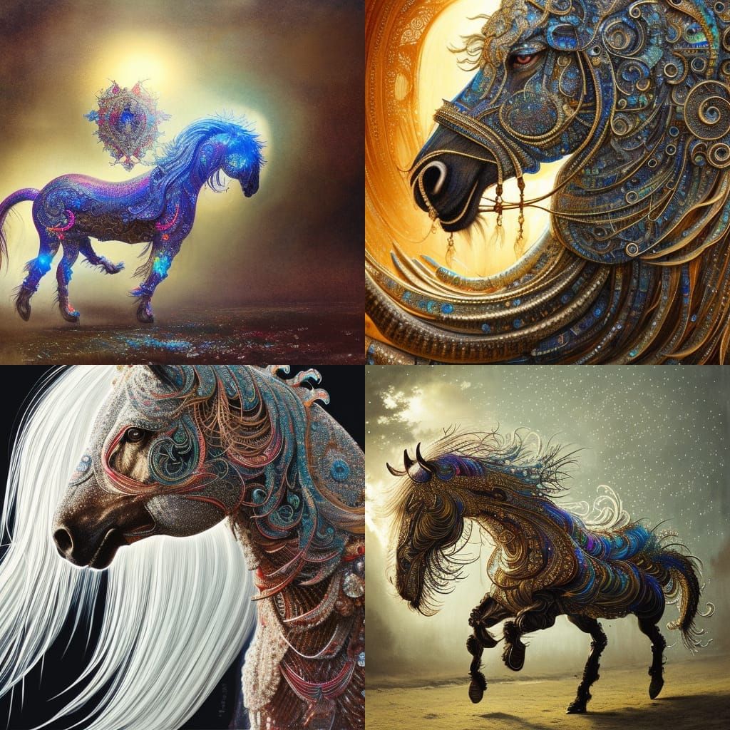 10 more Horses. - AI Generated Artwork - NightCafe Creator