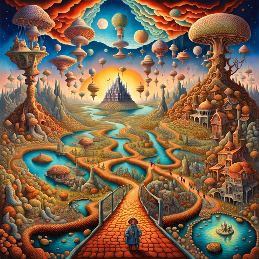 Many paths to the Zenith - AI Generated Artwork - NightCafe Creator