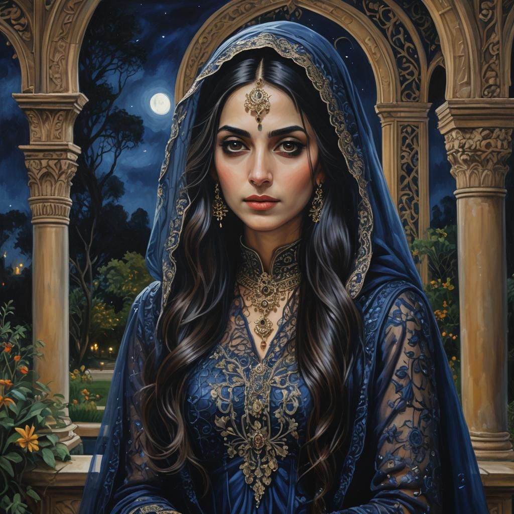 Mumtaz Mahal at Shalimar Gardens - AI Generated Artwork - NightCafe Creator