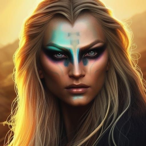 Frija - Viking goddess - AI Generated Artwork - NightCafe Creator