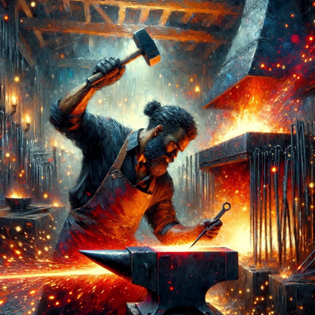 The Blacksmith - AI Generated Artwork - NightCafe Creator