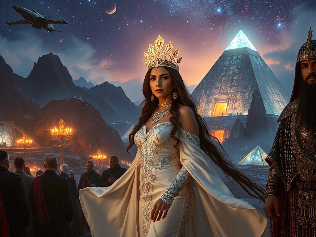 Digital monarchy, New Order. #13 - Futuristic Metropolis wit...