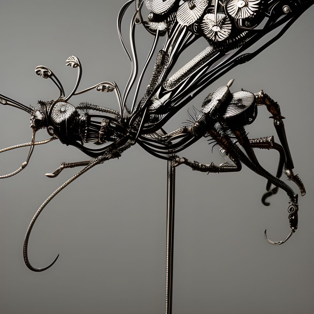 Metal/Flower Object - AI Generated Artwork - NightCafe Creator