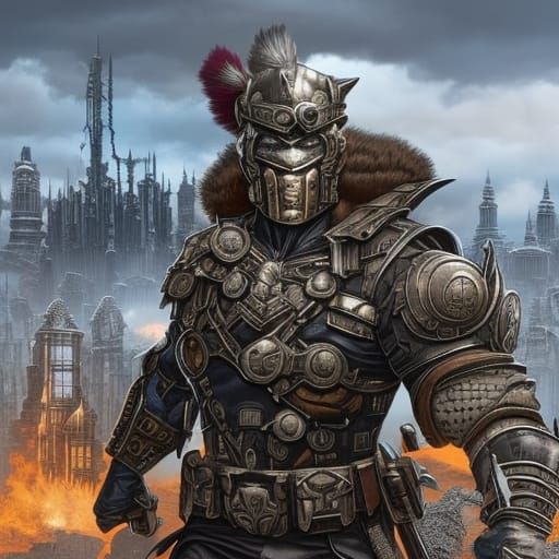 Steampunk Lobo - AI Generated Artwork - NightCafe Creator