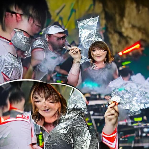 lorraine kelly smoking heroin off tinfoil at hong kong drum and bass ...