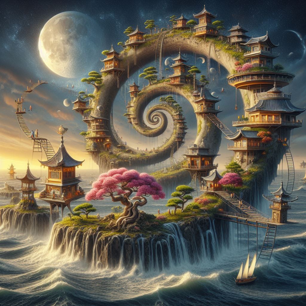 Spiral Island - AI Generated Artwork - NightCafe Creator