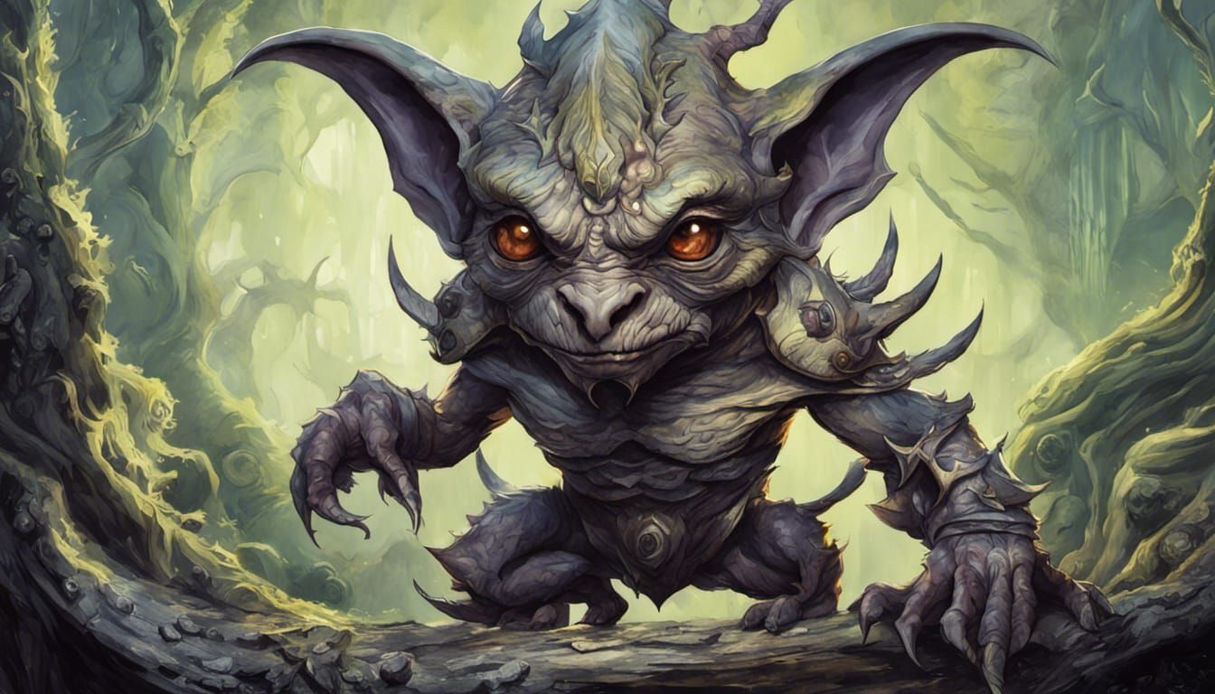 SDXL 1.0: Dark Fantasy Goblin-Imp hybrid creature - AI Generated ...
